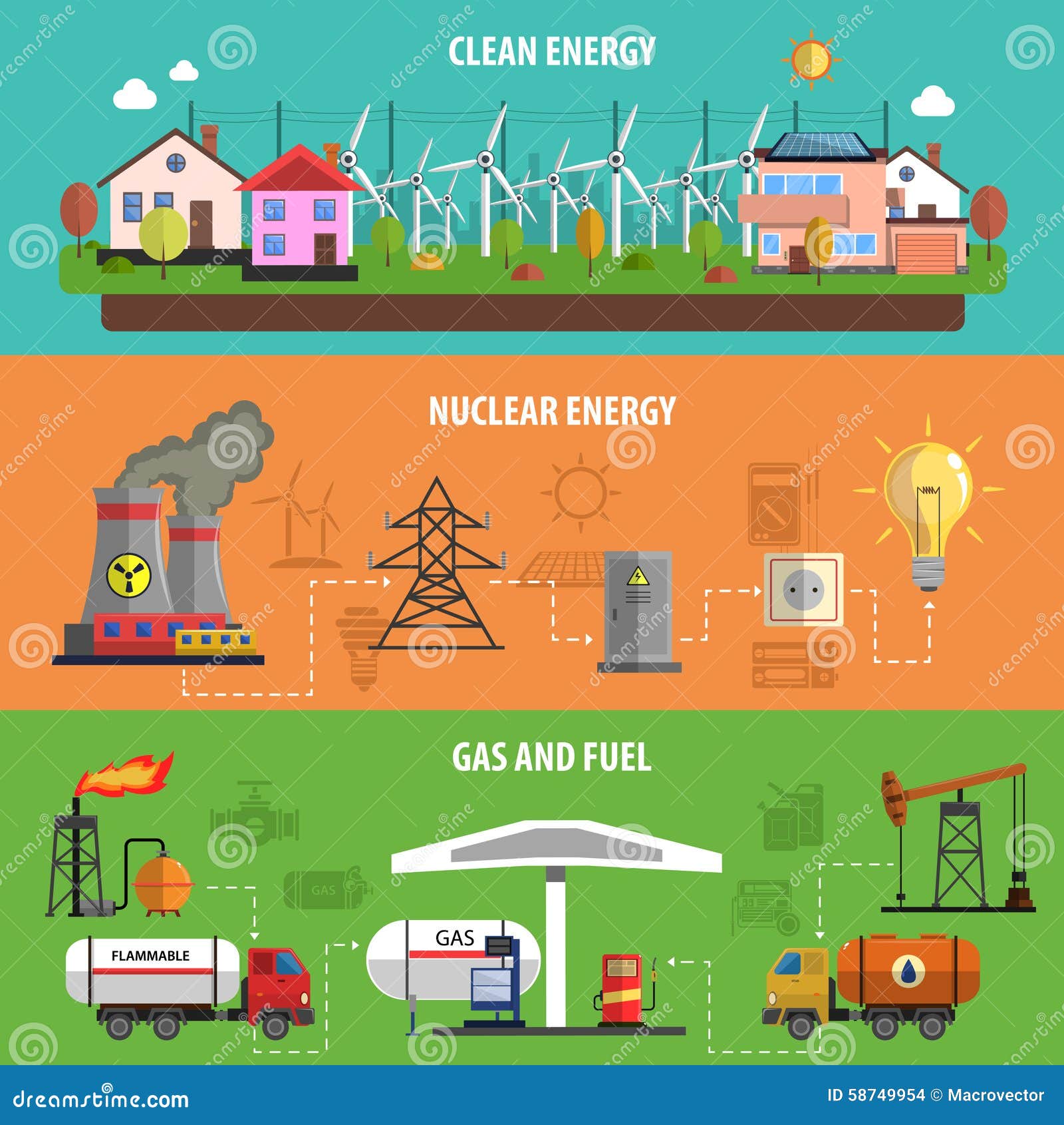 Power Banners Set stock vector. Illustration of concept - 58749954