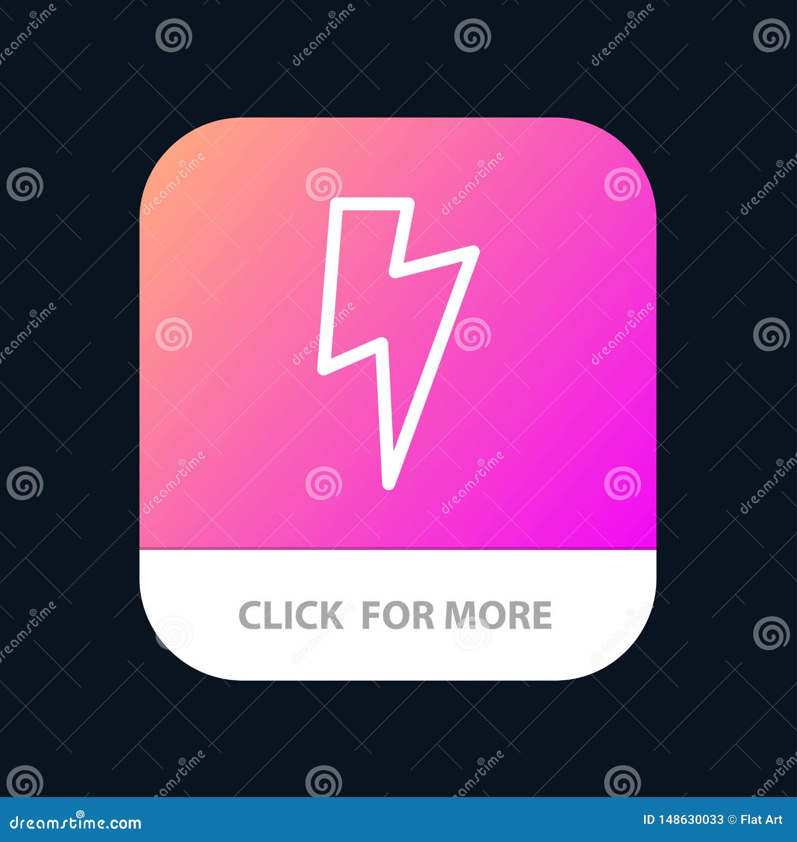 Power Basic Ui Mobile App Button Android And Ios Line Version Stock Vector Illustration Of