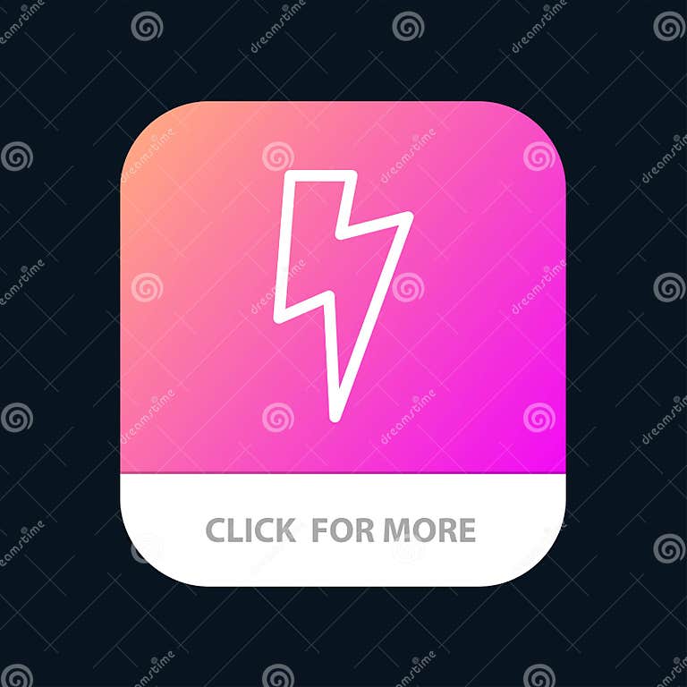 Power, Basic, Ui Mobile App Button. Android and IOS Line Version Stock Vector - Illustration of ...