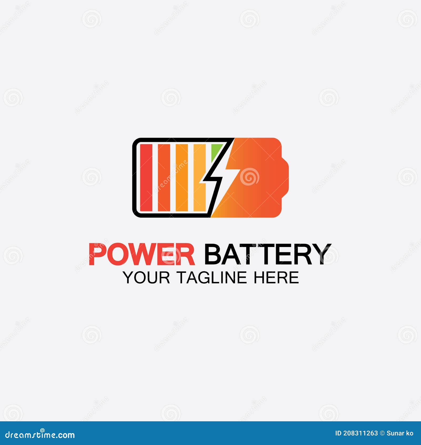 Power Battery Logo Icon Vector Illustration Design Template.Battery ...