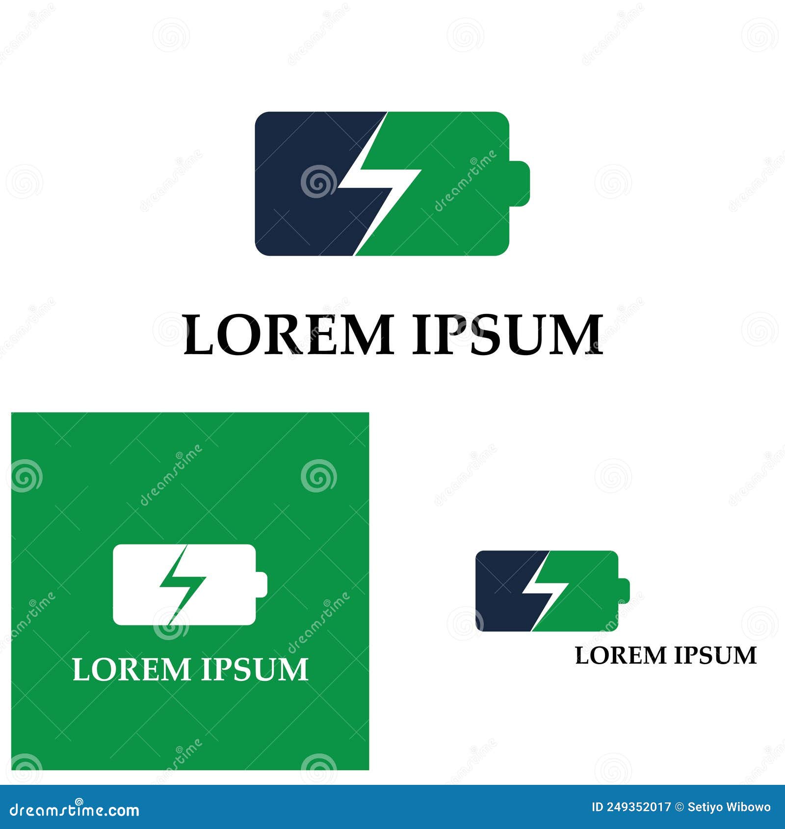 Power Battery Logo Icon Vector Illustration Design Template.Battery ...