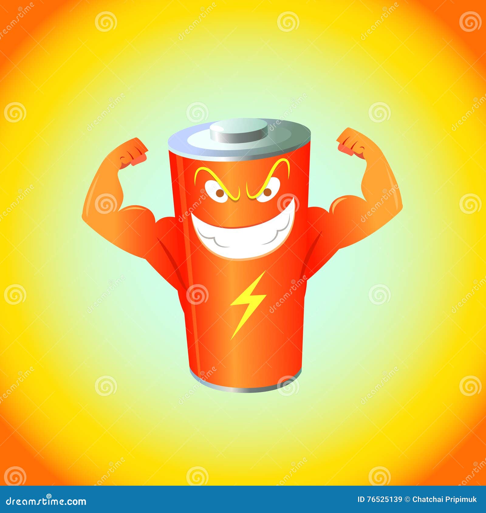 Power of battery, vector stock vector. Illustration of puff - 76525139