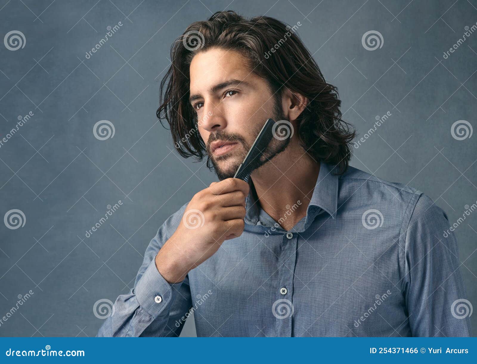 The Power of Beards is Undeniable. Studio Shot of a Stylishly Dressed ...