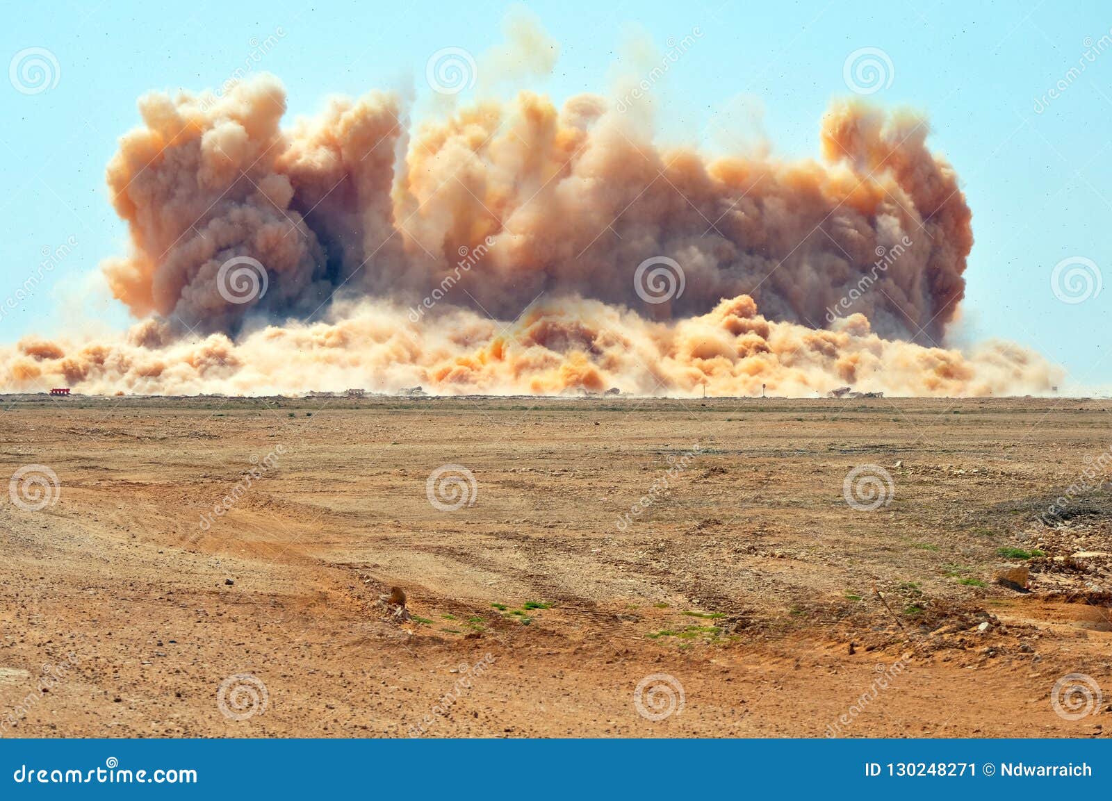 A Power Blast on the Mine Site Stock Image - Image of energy, site ...