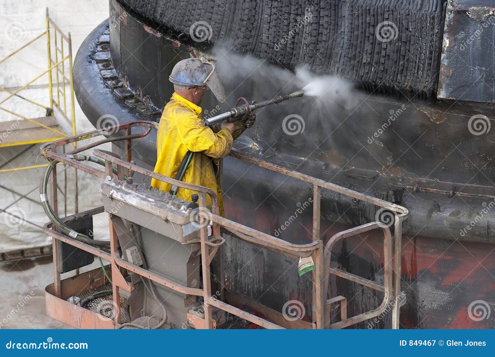 Power blasting stock image. Image of work, blast, mask - 849467