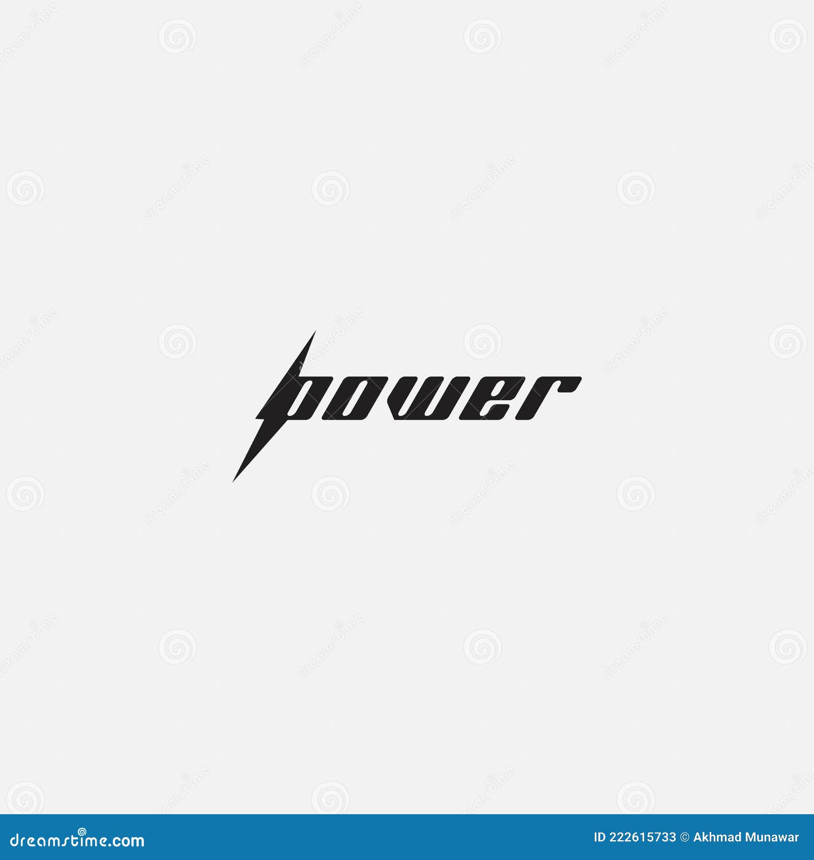 Power Blitz Logo Design Typography Vector Illustration | CartoonDealer ...