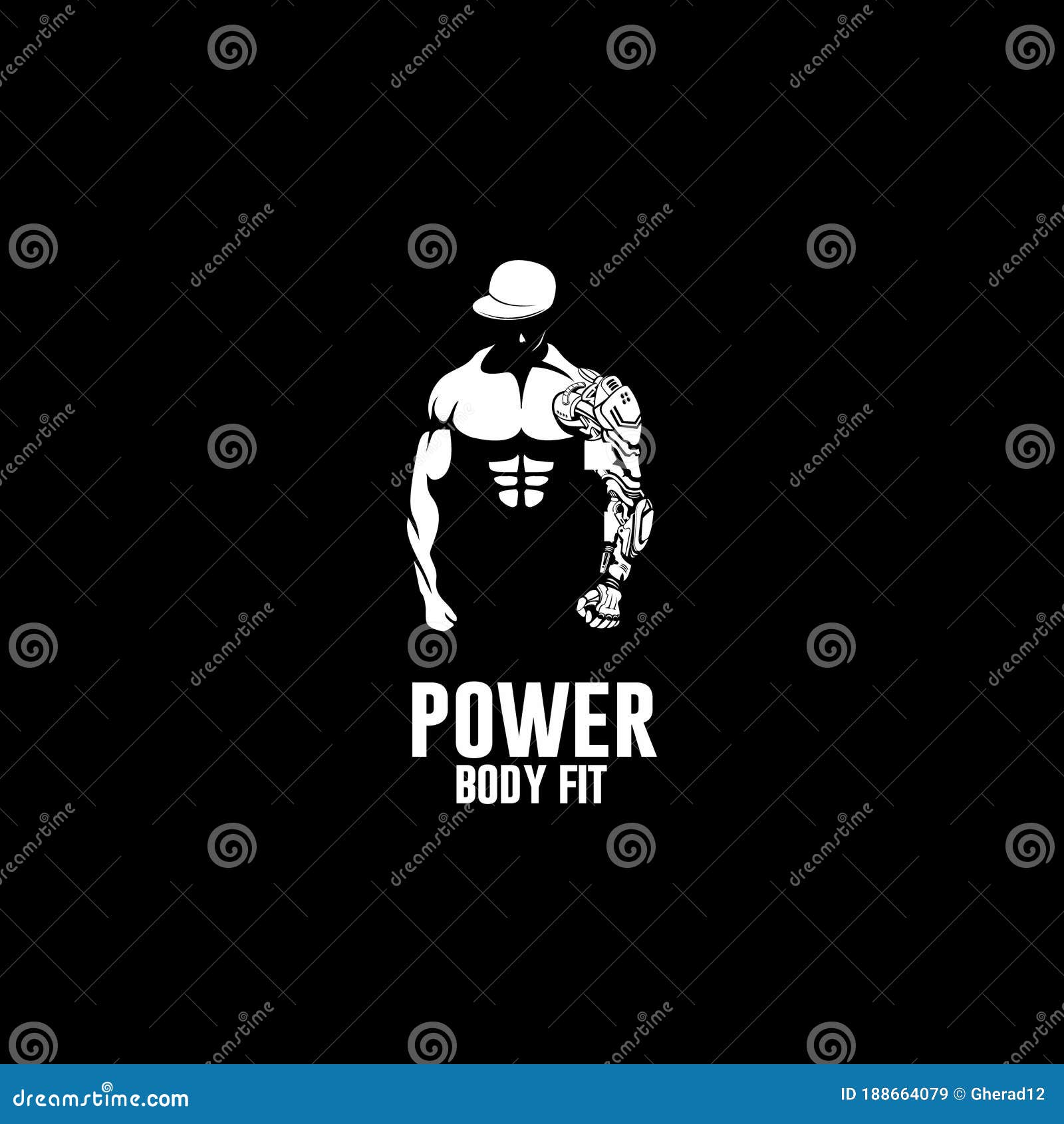 Power of body fit logo stock illustration. Illustration of activity ...