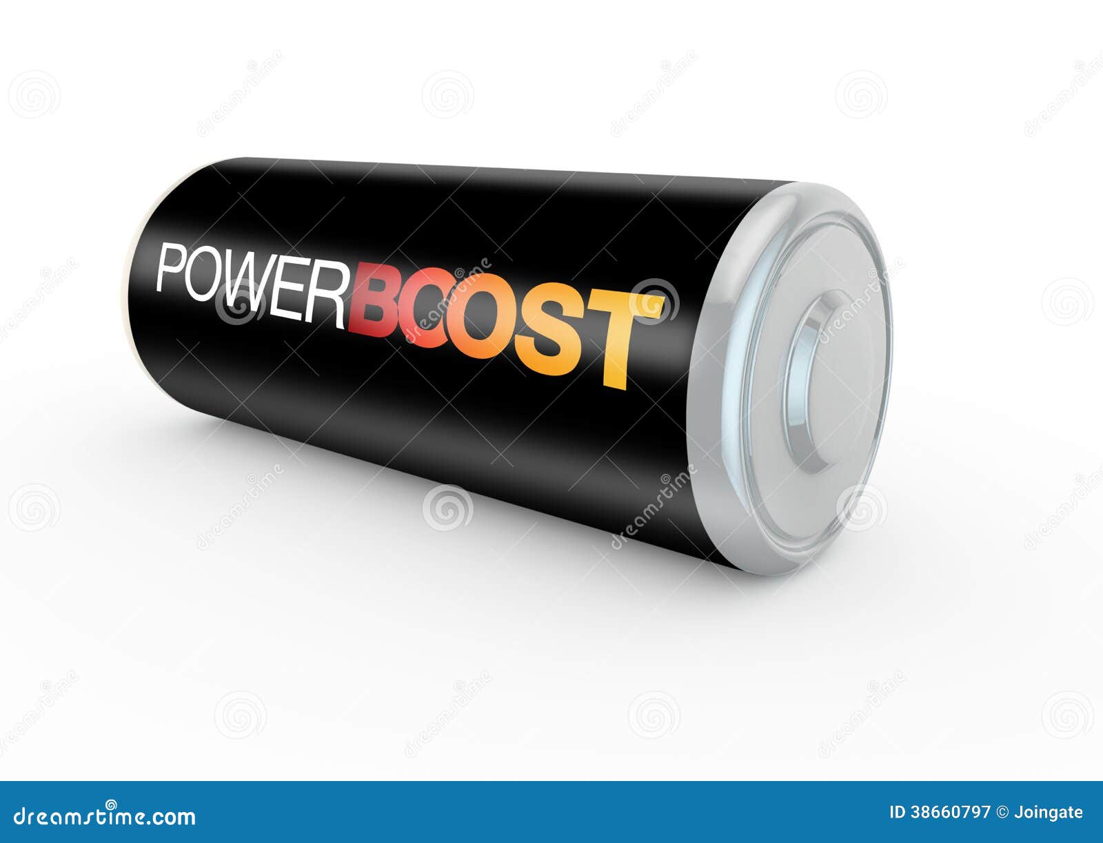 Power boost on a battery stock illustration. Illustration of fully ...