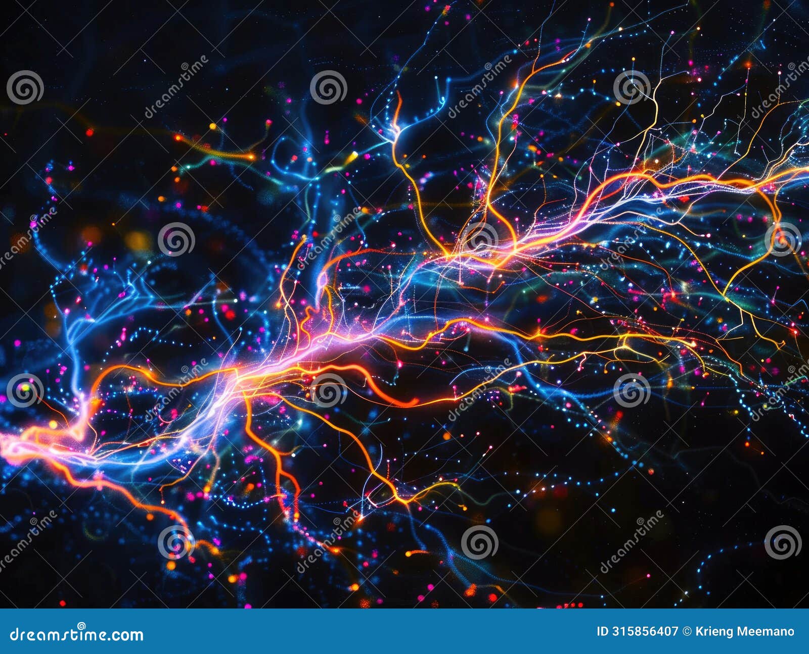 The Power of the Brain New Technologies Visualize Neuron Activity Stock ...