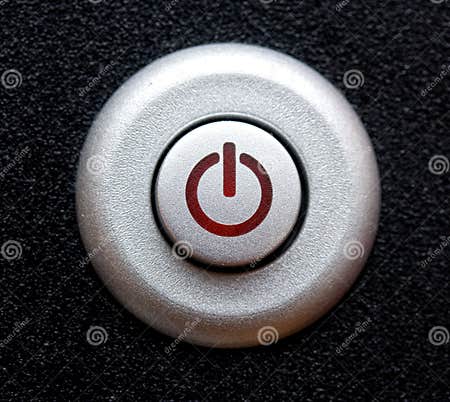 Power button stock photo. Image of equipment, illuminated - 11504106
