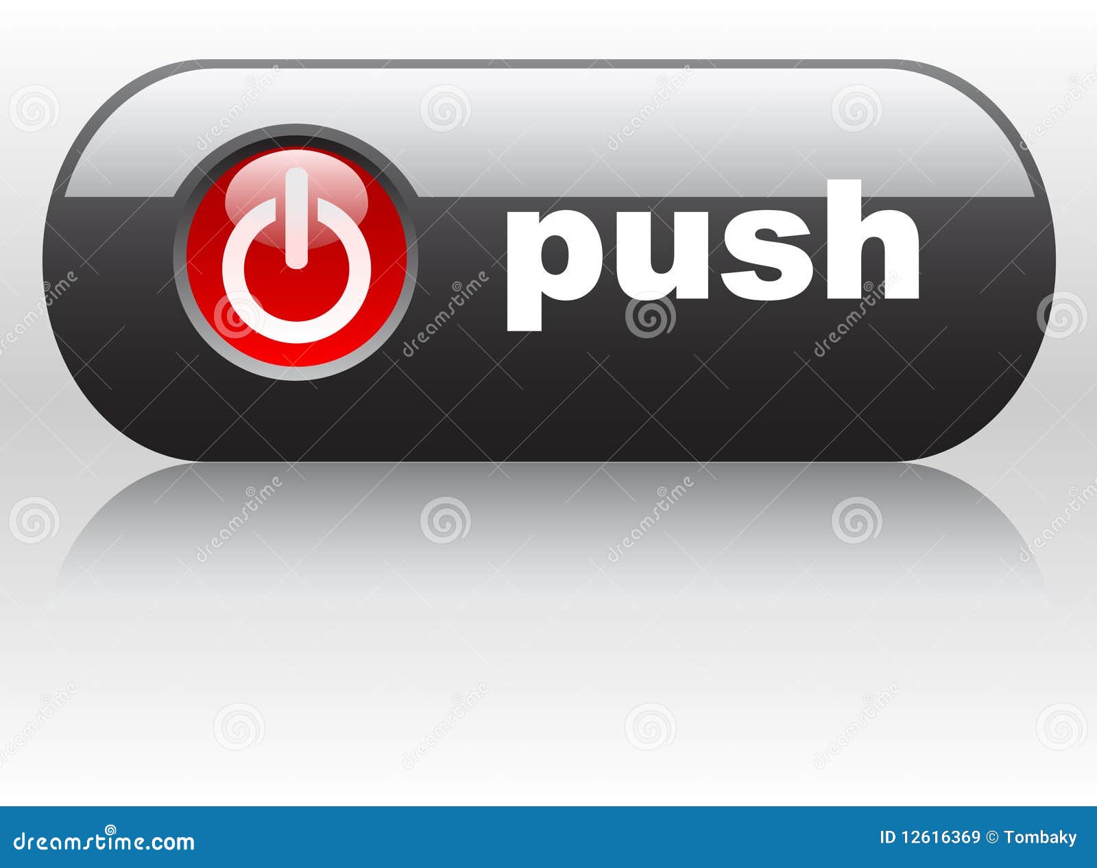 Power button stock vector. Illustration of sticker, sign - 12616369