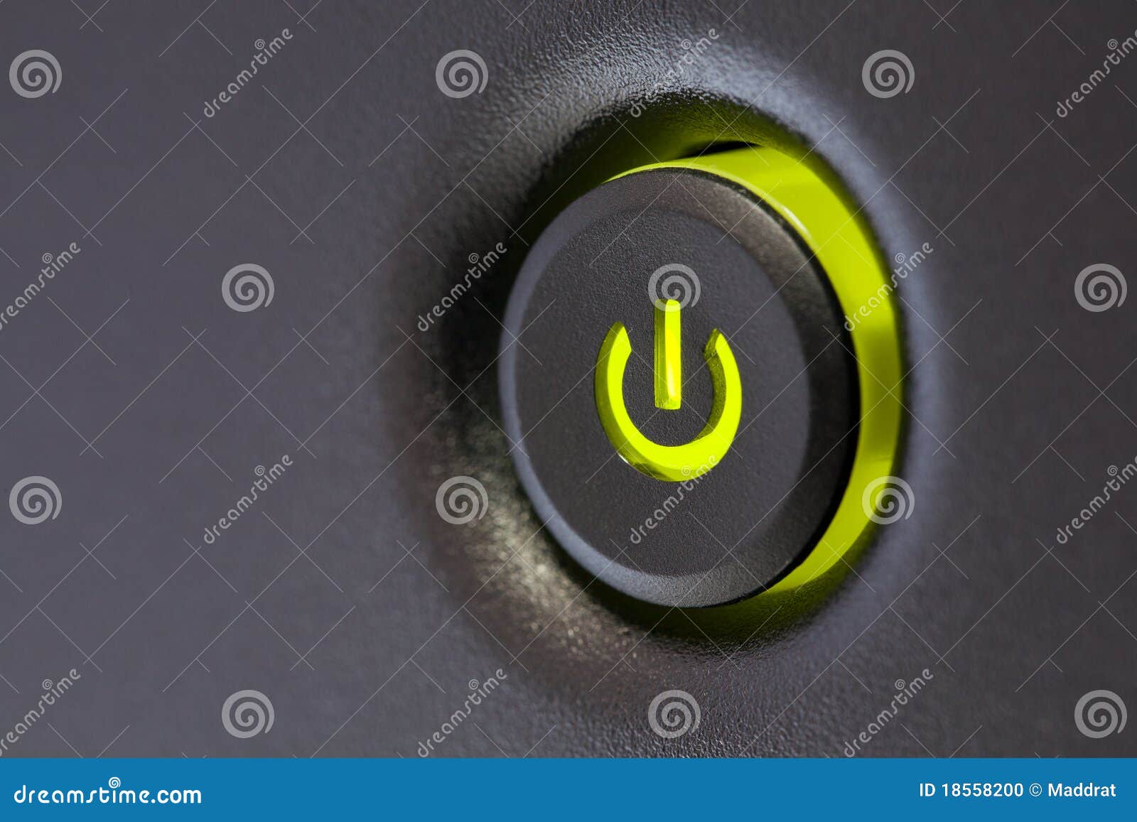 Power button stock photo. Image of grey, power, technical - 18558200