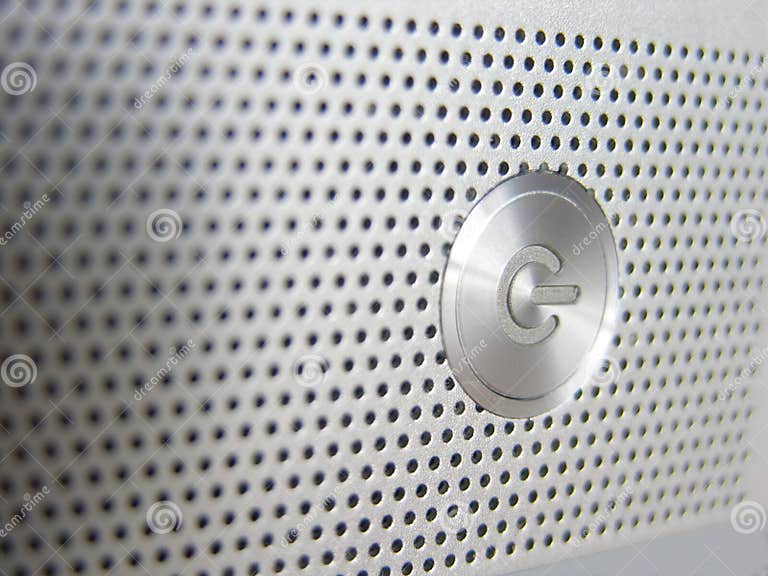 Power Button stock image. Image of electronics, orange - 187483