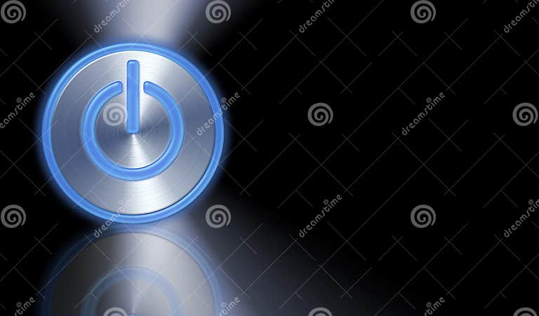 Power Button stock illustration. Illustration of electric - 2134457