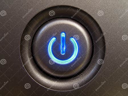 Power button. stock image. Image of computer, symbol, grey - 468641