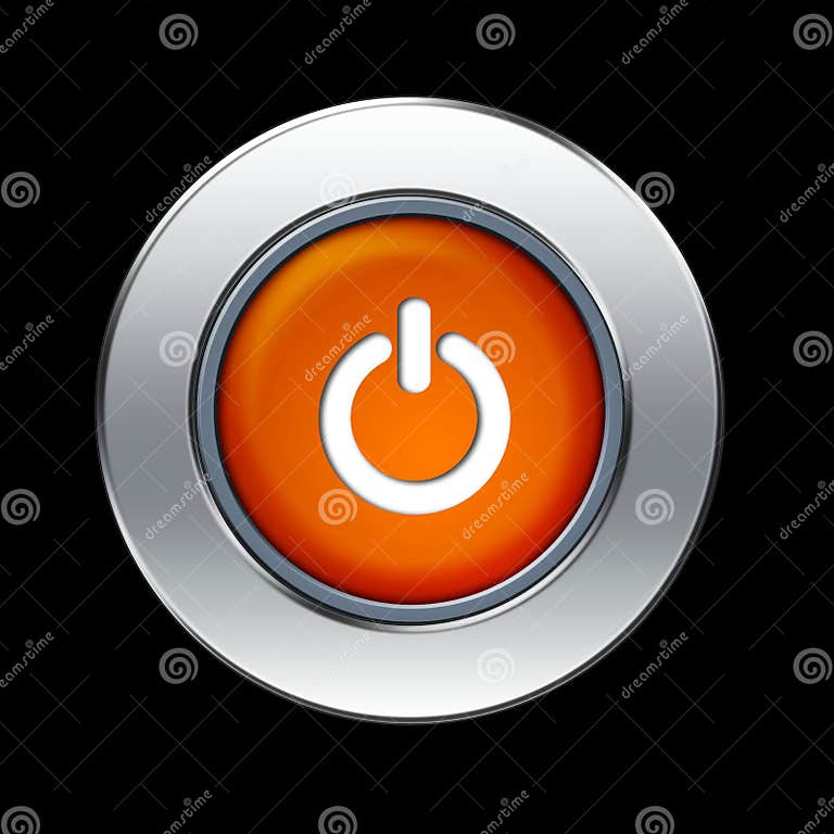 Power button stock illustration. Illustration of sign - 5071151