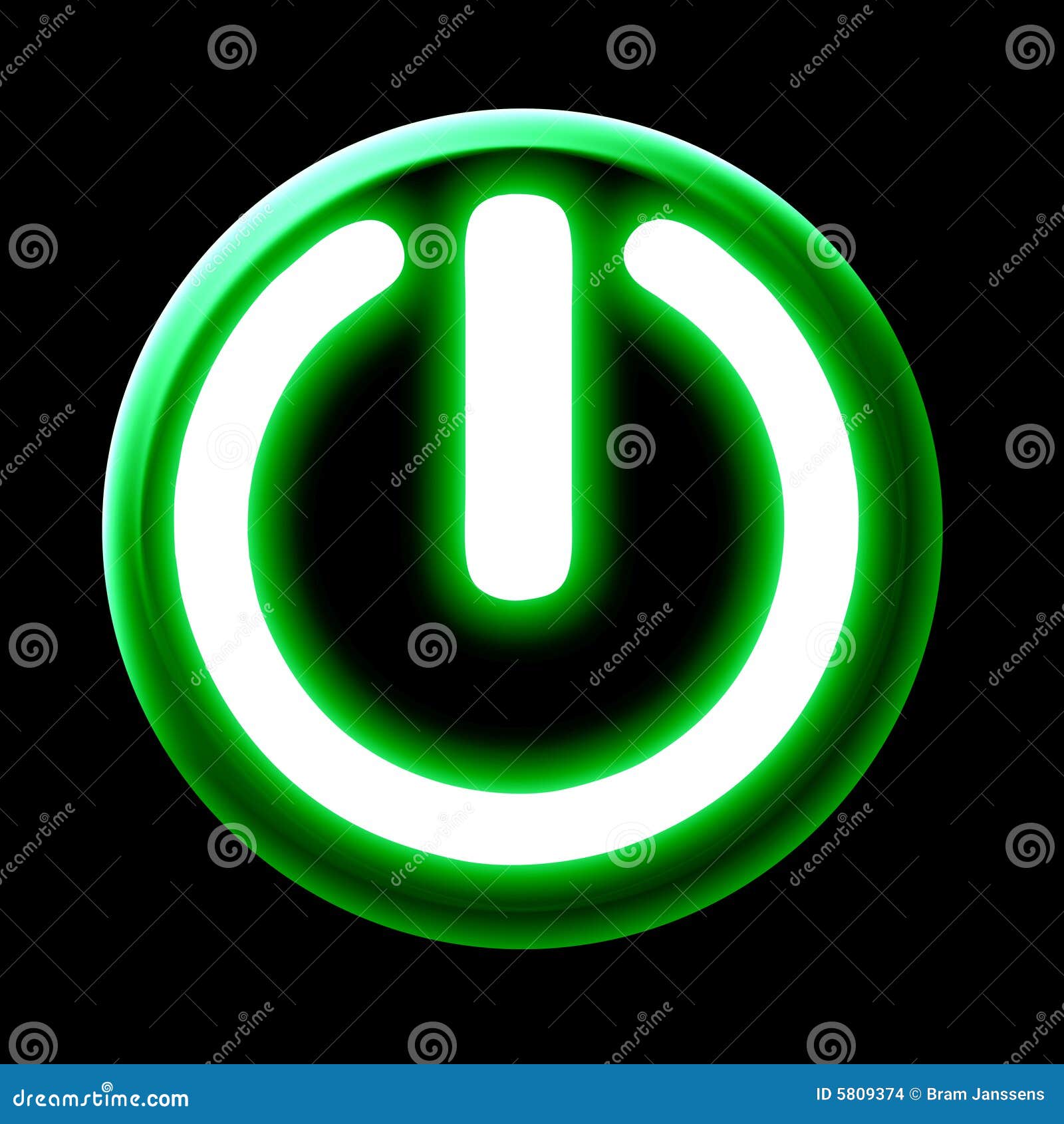 Power button stock illustration. Illustration of energize - 5809374