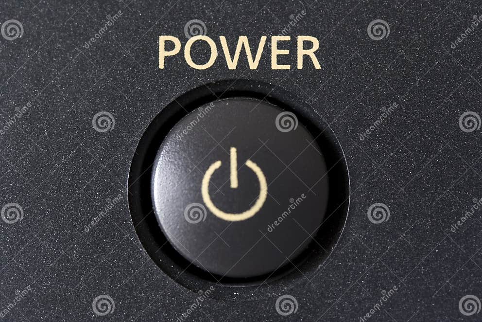 Power button stock image. Image of electricity, black, macro - 631003