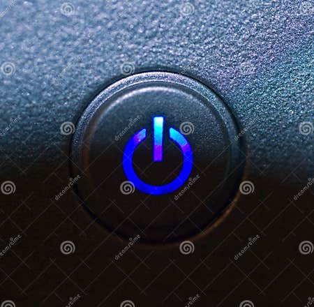 Power button stock photo. Image of closeup, light, round - 6311428