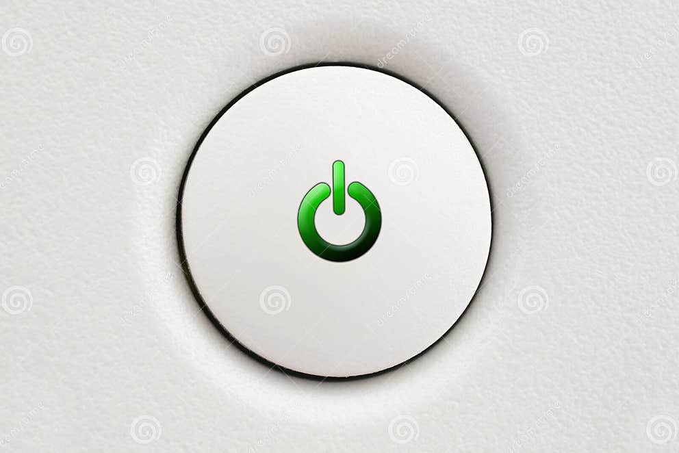 Power Button on stock photo. Image of metal, control, stop - 6622134