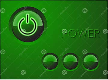 Power button stock vector. Illustration of push, high - 6774504
