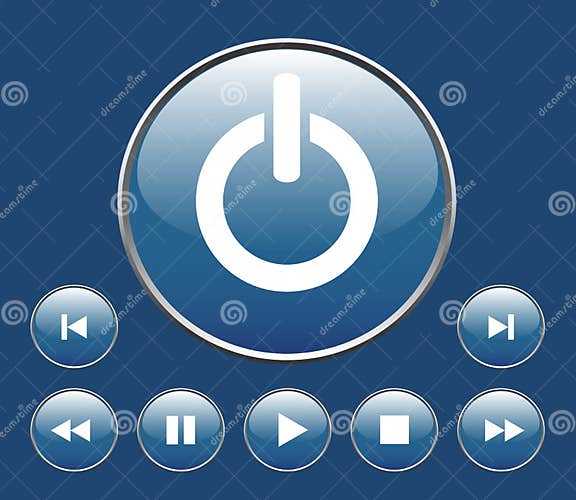 Power button stock vector. Illustration of elements, arrow - 7131775