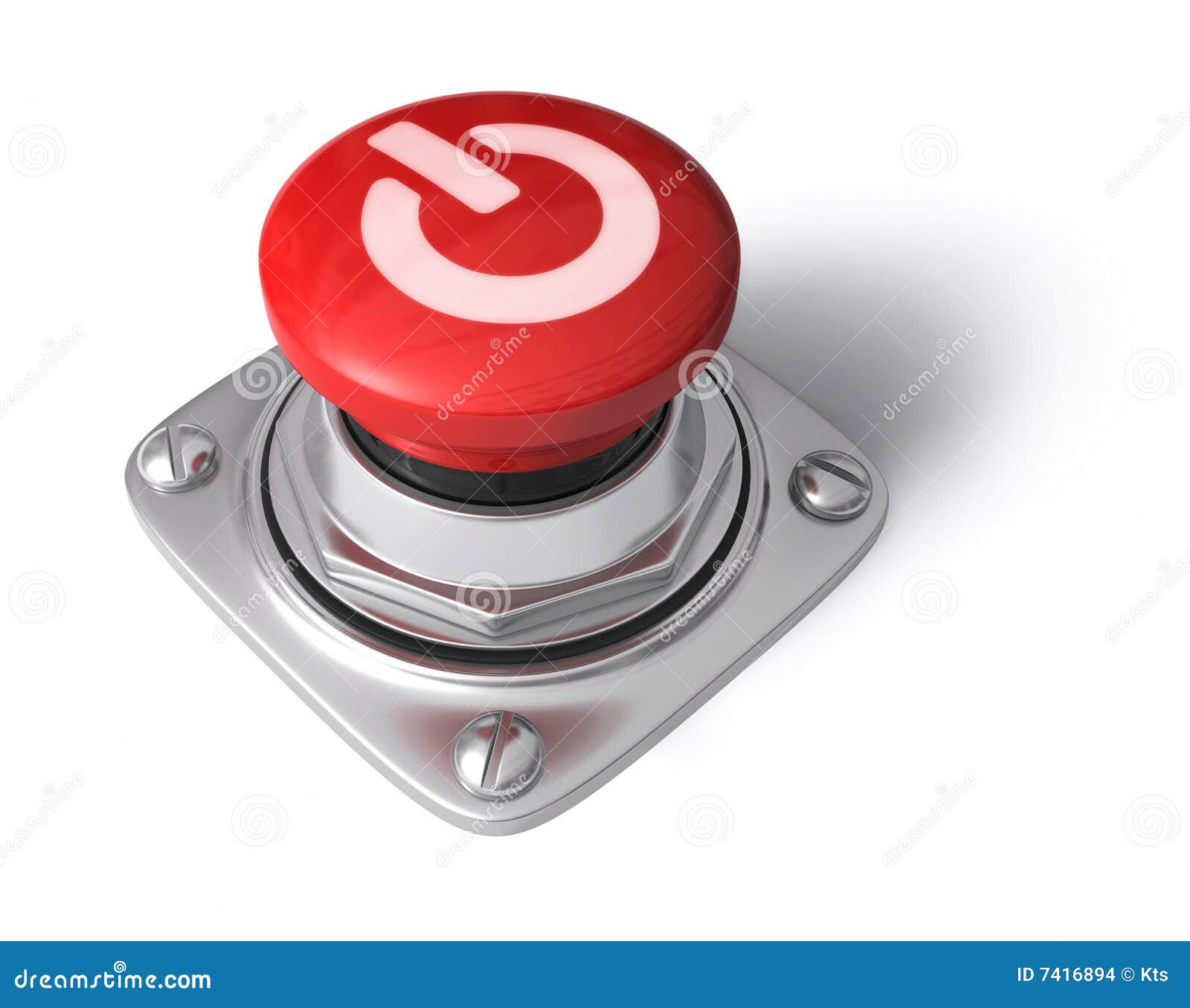 Power Button stock illustration. Illustration of power - 7416894