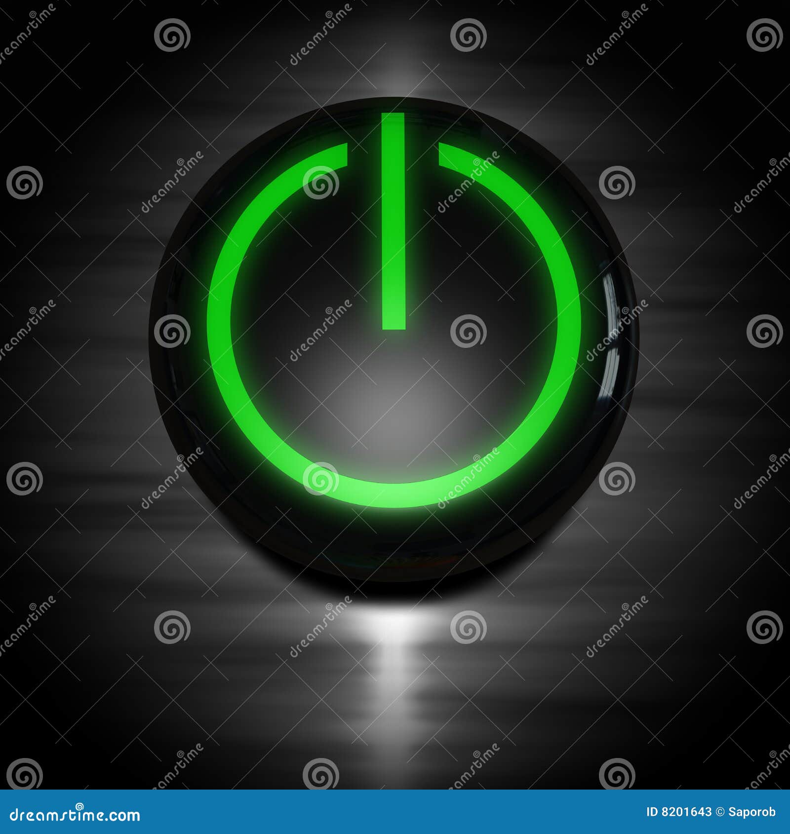 Power on button stock illustration. Illustration of machine - 8201643