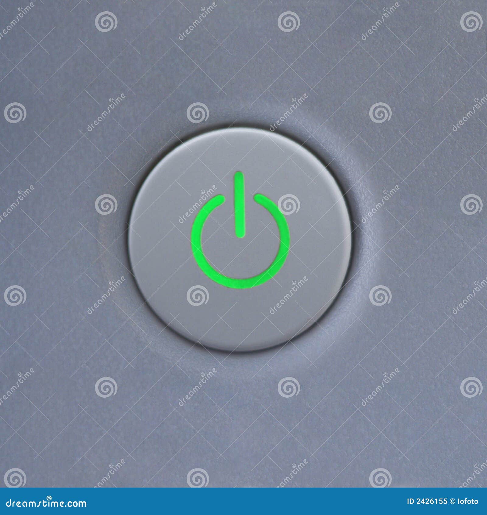 Power button on computer. stock image. Image of object - 2426155