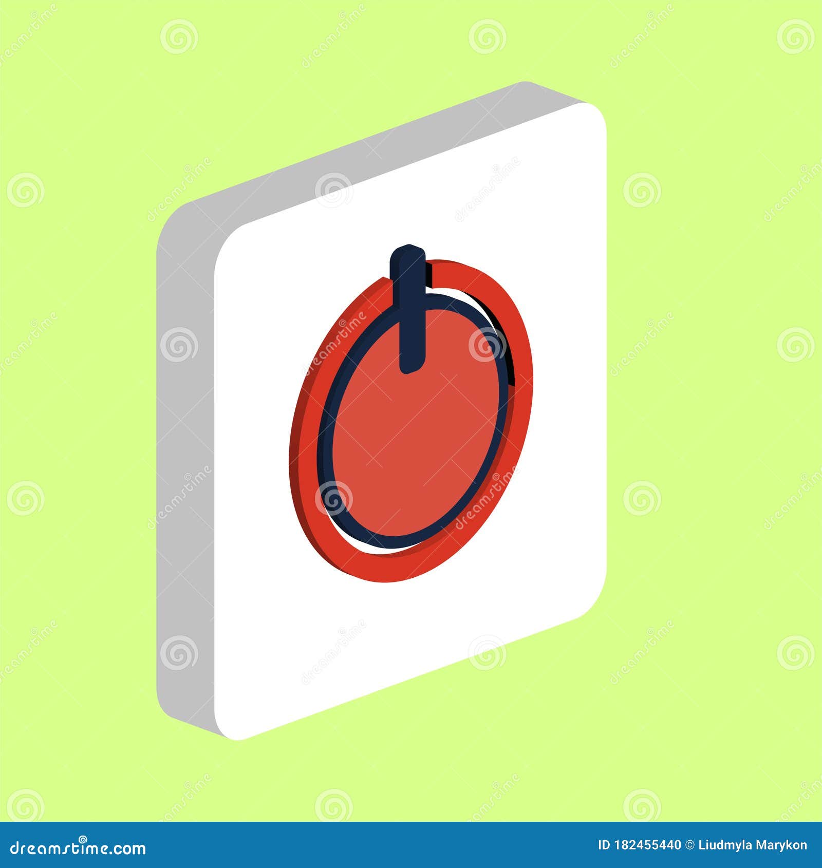 Power Button Computer Symbol Stock Illustration - Illustration of flat ...