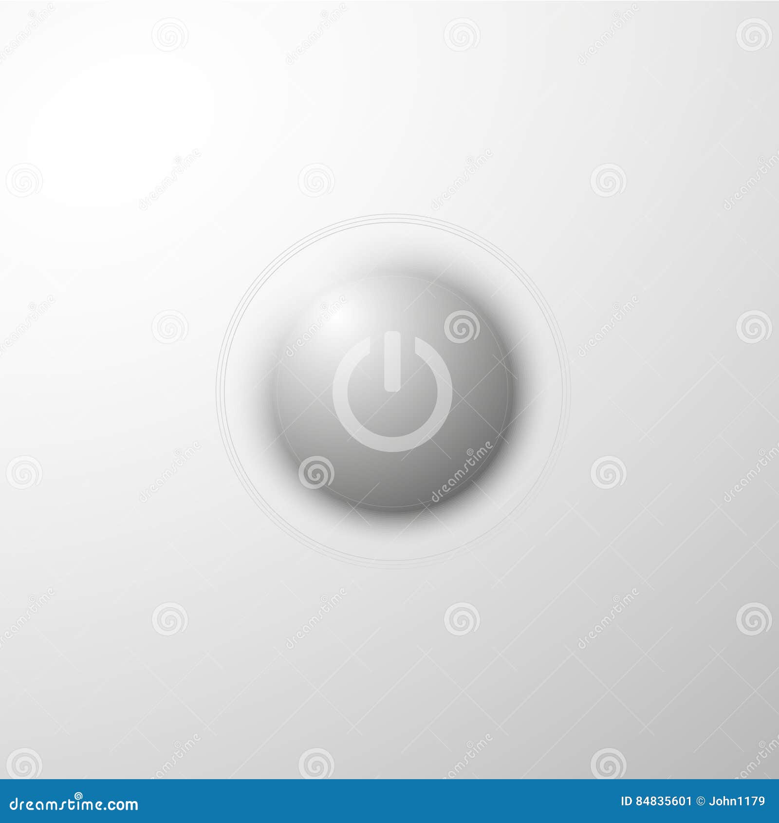 Power button concept stock vector. Illustration of concept - 84835601