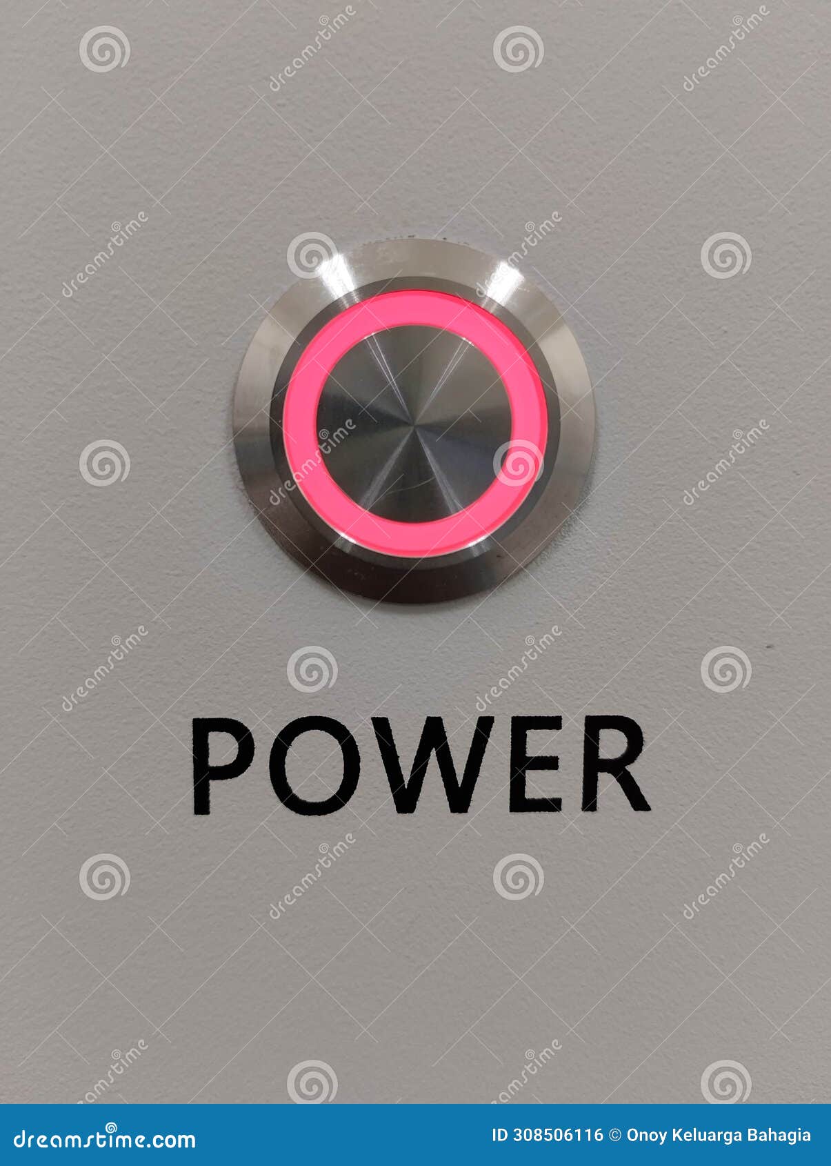 Power Button on an Electronic Device Stock Photo - Image of user ...