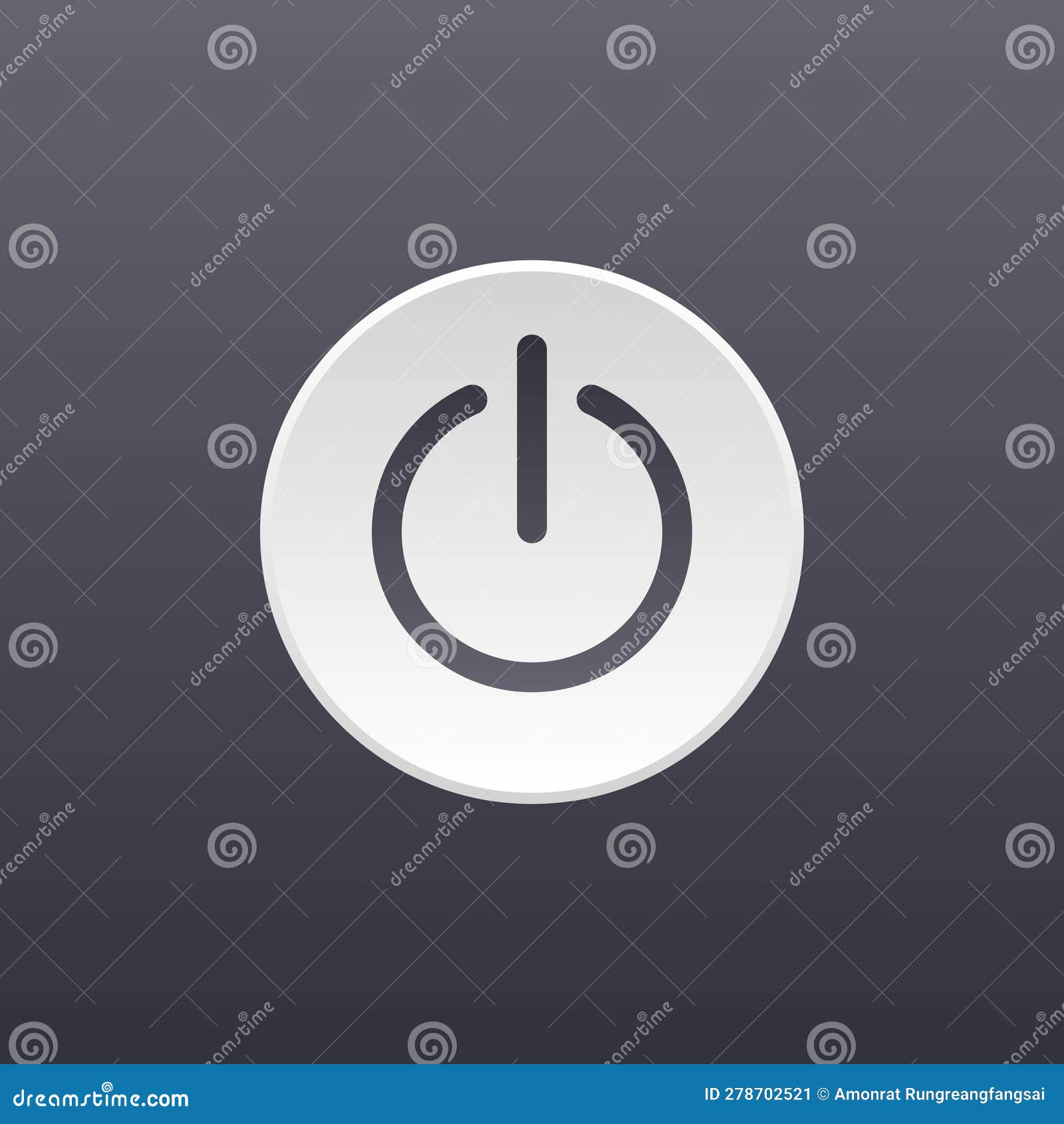 Power Button Front Device Panel Vector Icon Stock Vector - Illustration ...