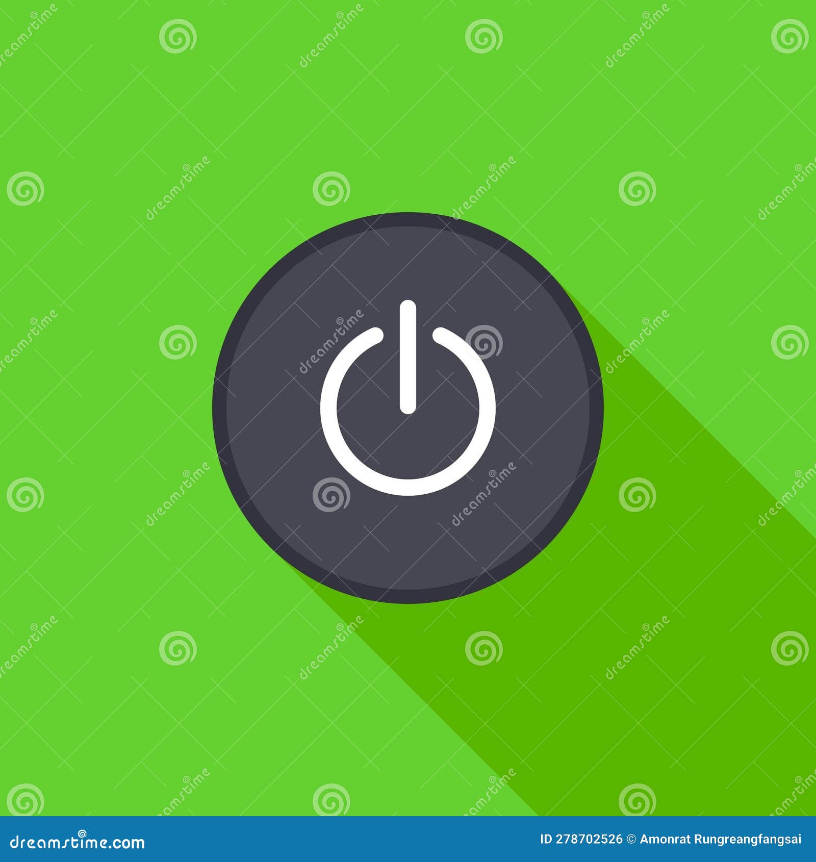 Power Button Front Device Panel Vector Icon Stock Vector - Illustration ...