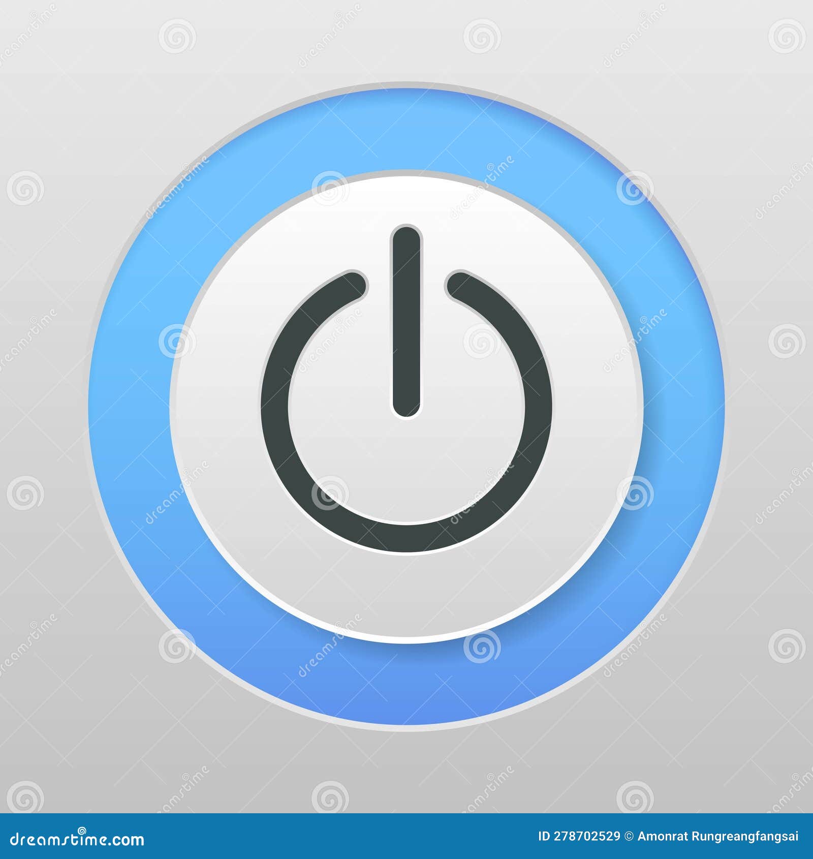 Power Button Front Device Panel Vector Icon Stock Vector - Illustration ...