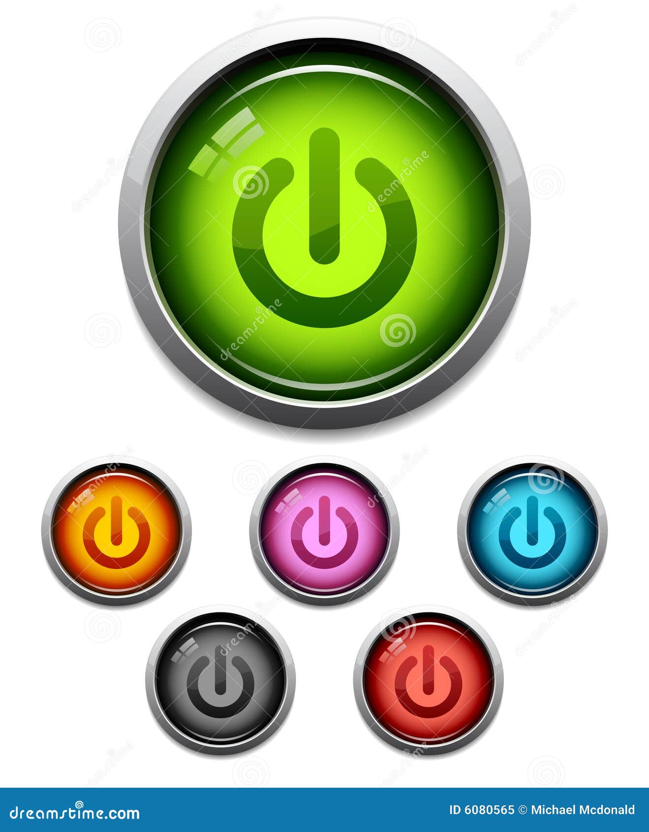Power button icon stock vector. Illustration of liquid - 6080565
