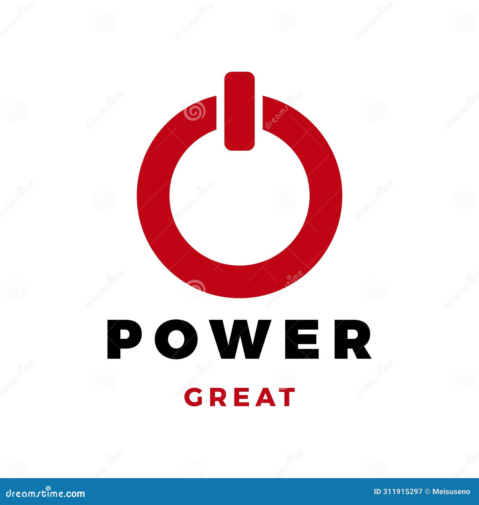 Power Button Icon Logo Design Template Stock Vector - Illustration of ...