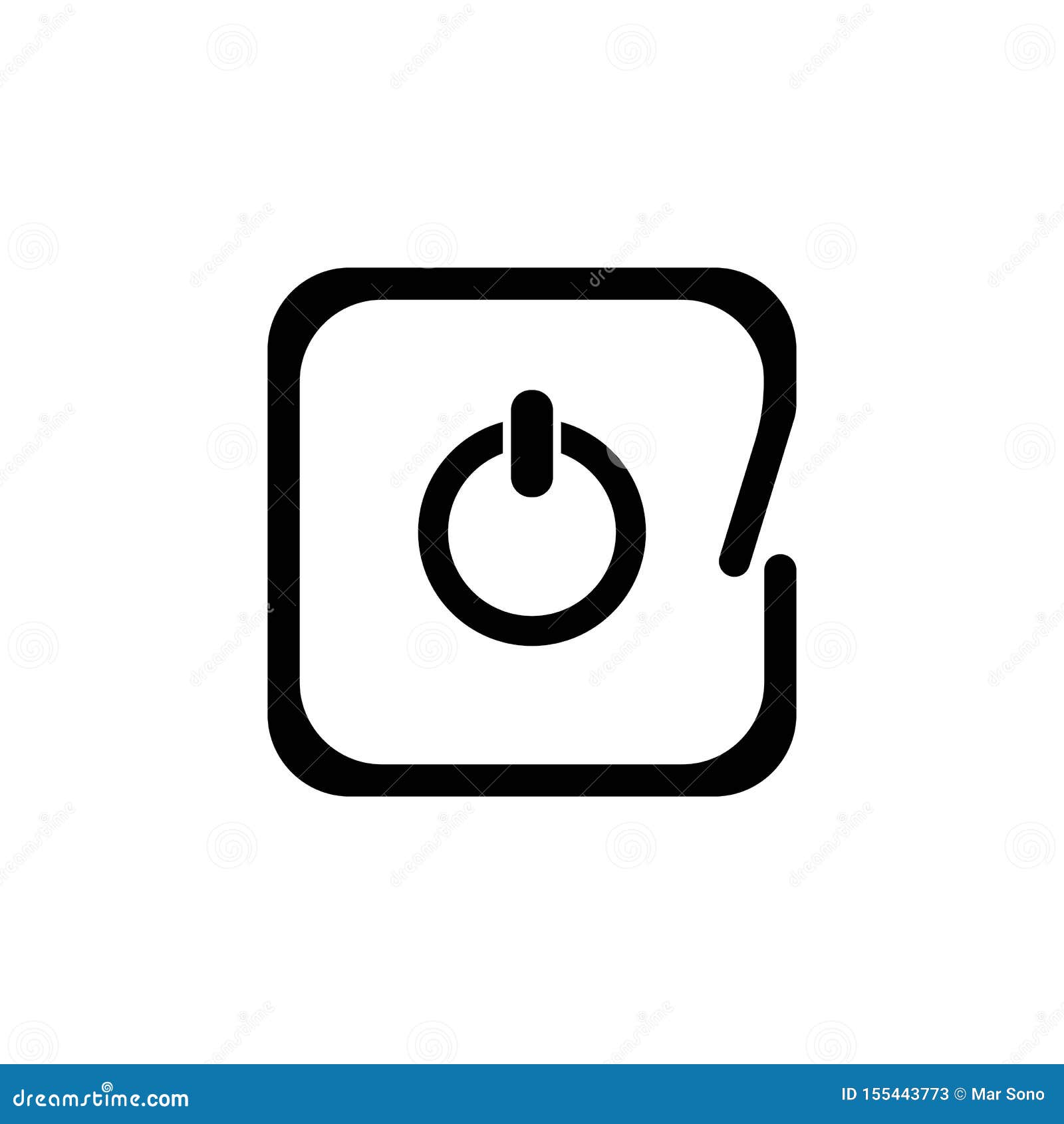 Power Button Icon. Logo Element Illustration.power Button Symbol Design ...
