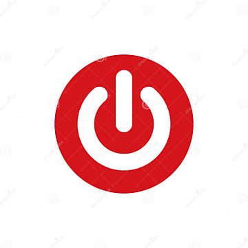 Power Button Icon. Power on and Off. Stock Vector - Illustration of ...