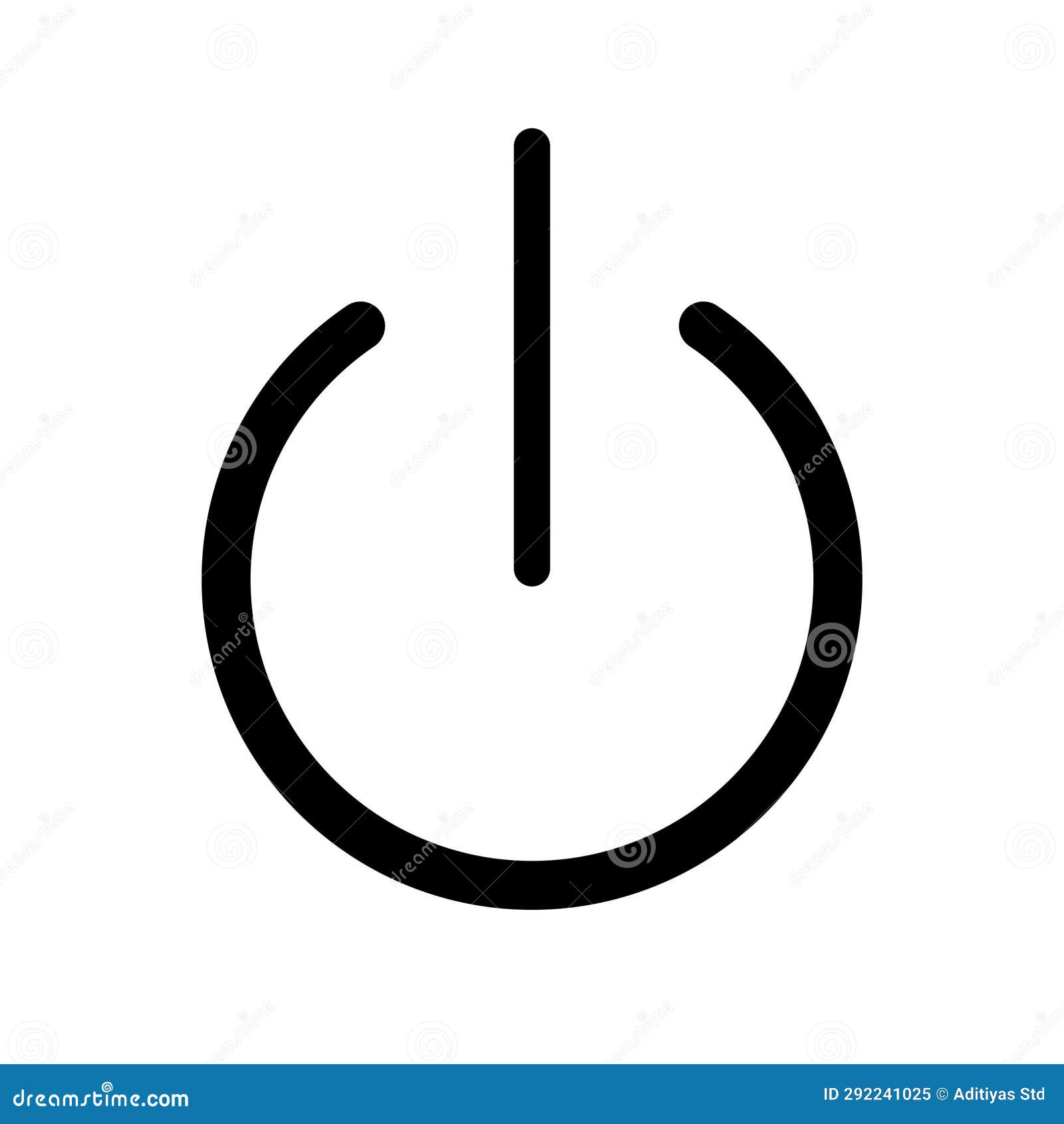 Power Button Icon Electricity Stock Illustration - Illustration of ...