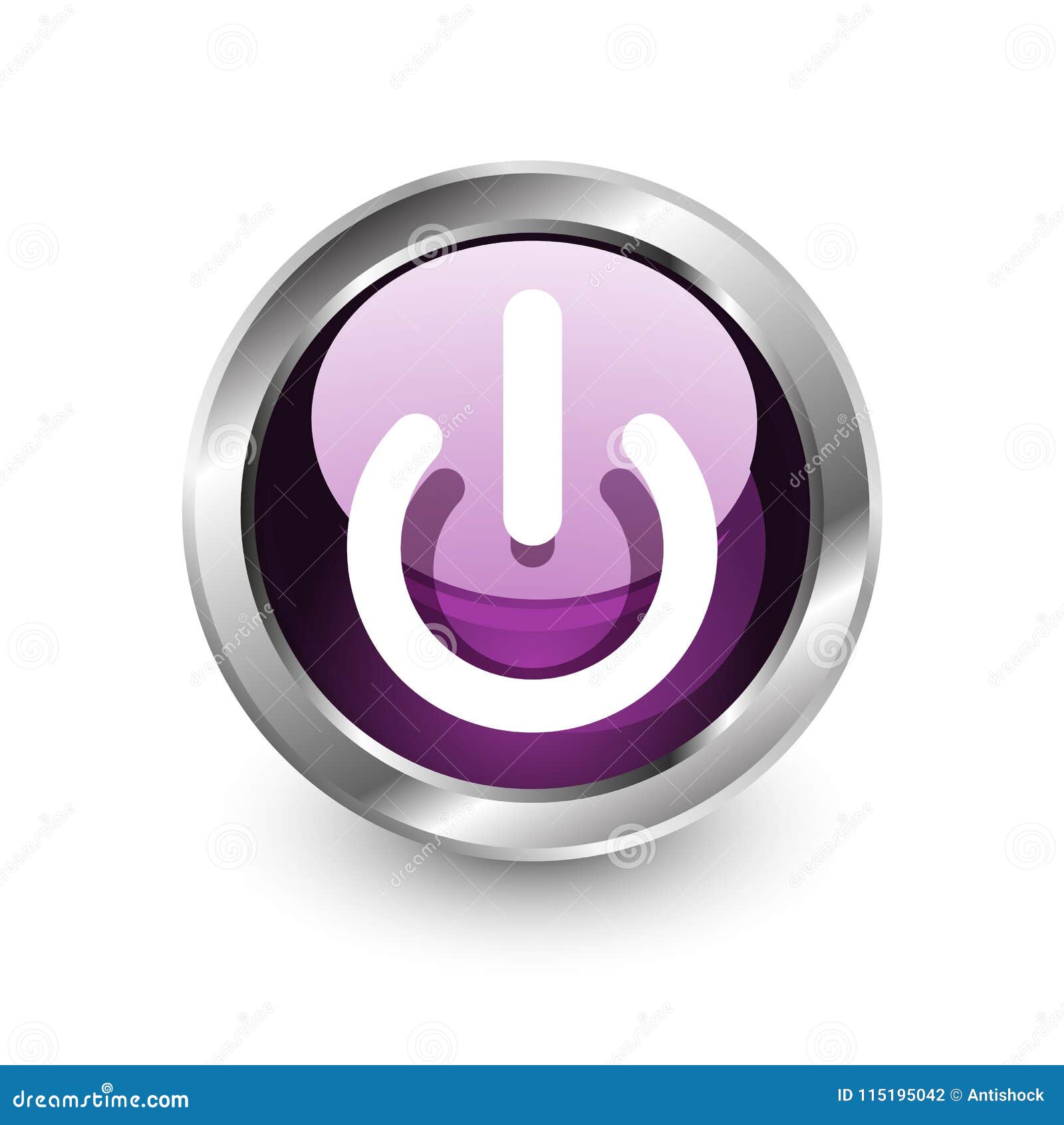 Power Button Icon, Start Symbol Stock Vector - Illustration of play ...