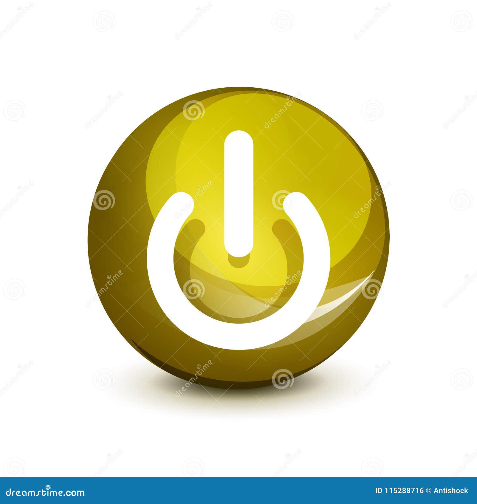 Power Button Icon, Start Symbol Stock Vector - Illustration of graphic ...