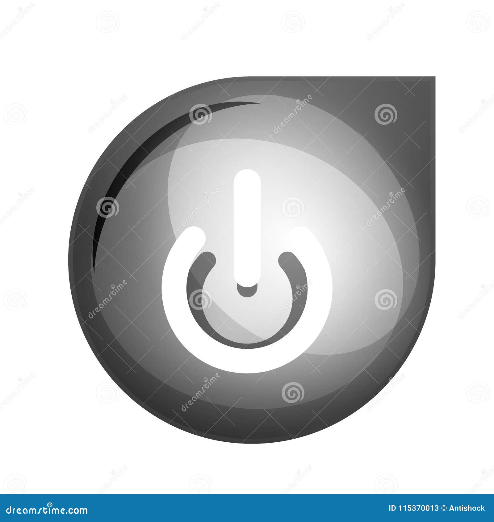 Power Button Icon, Start Symbol Stock Vector - Illustration of internet ...