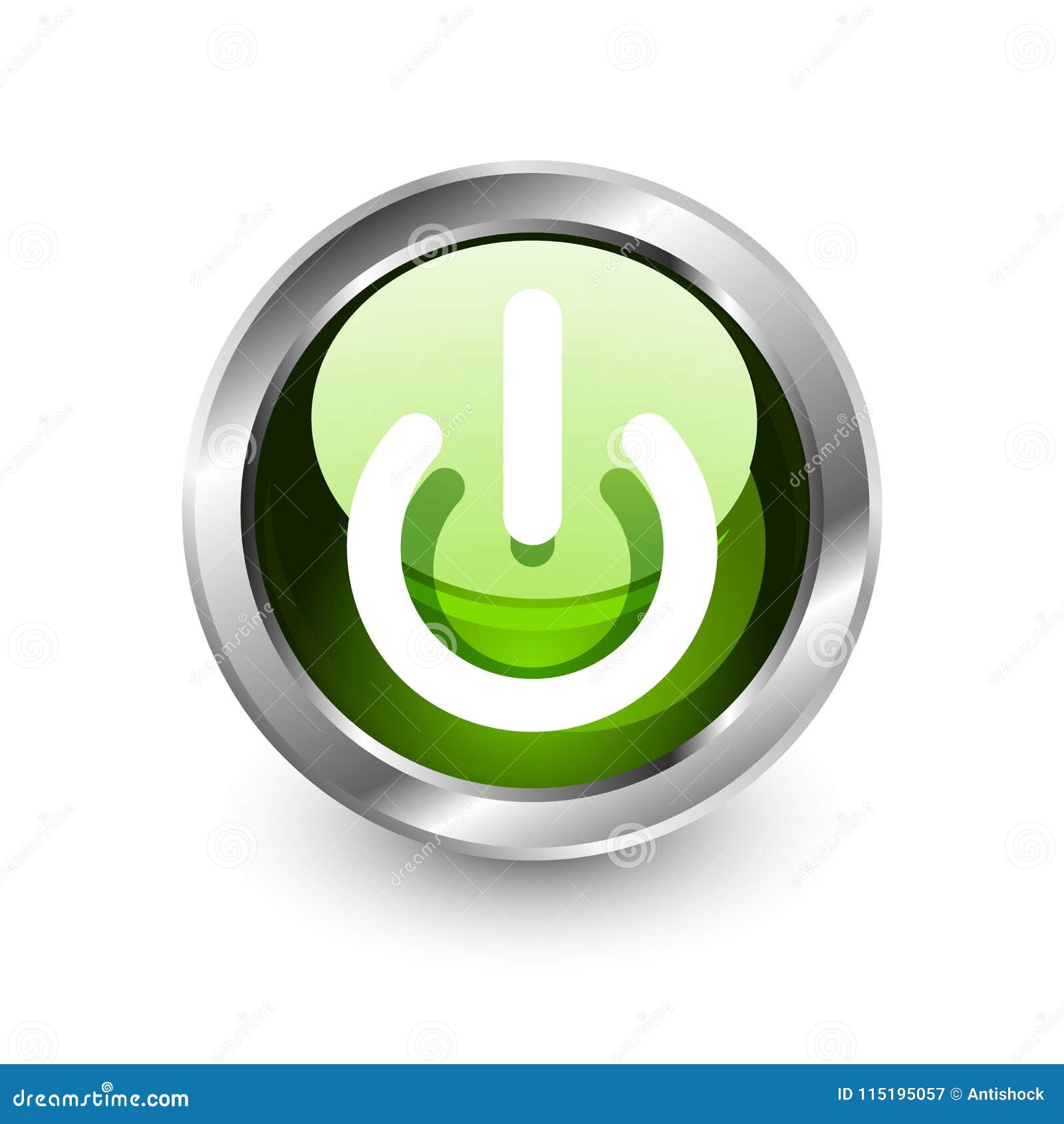Power Button Icon, Start Symbol Stock Vector - Illustration of internet ...