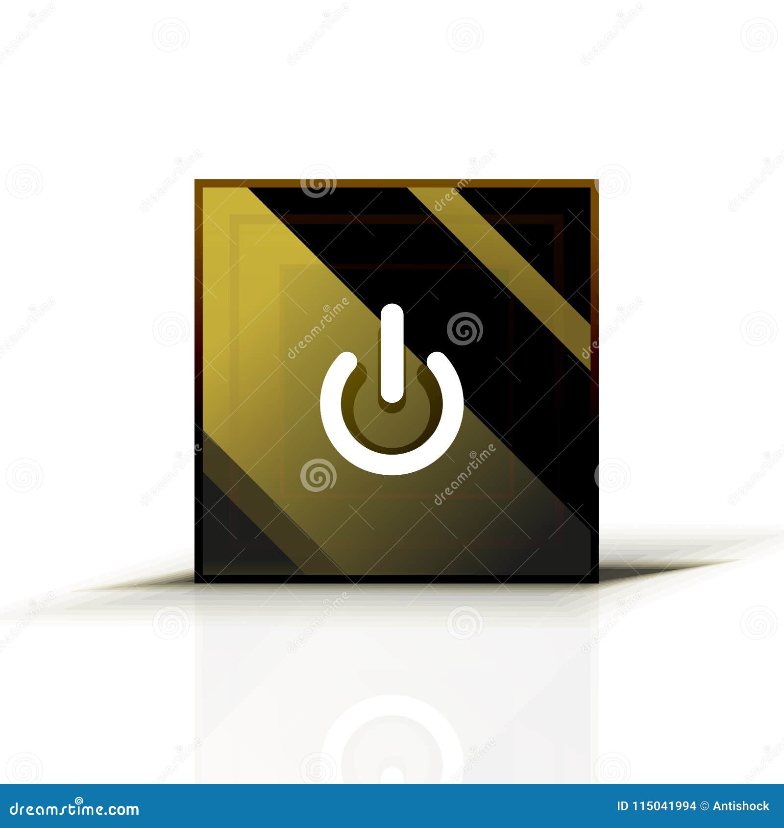 Power Button Icon, Start Symbol, Web Design UI or Application Design ...