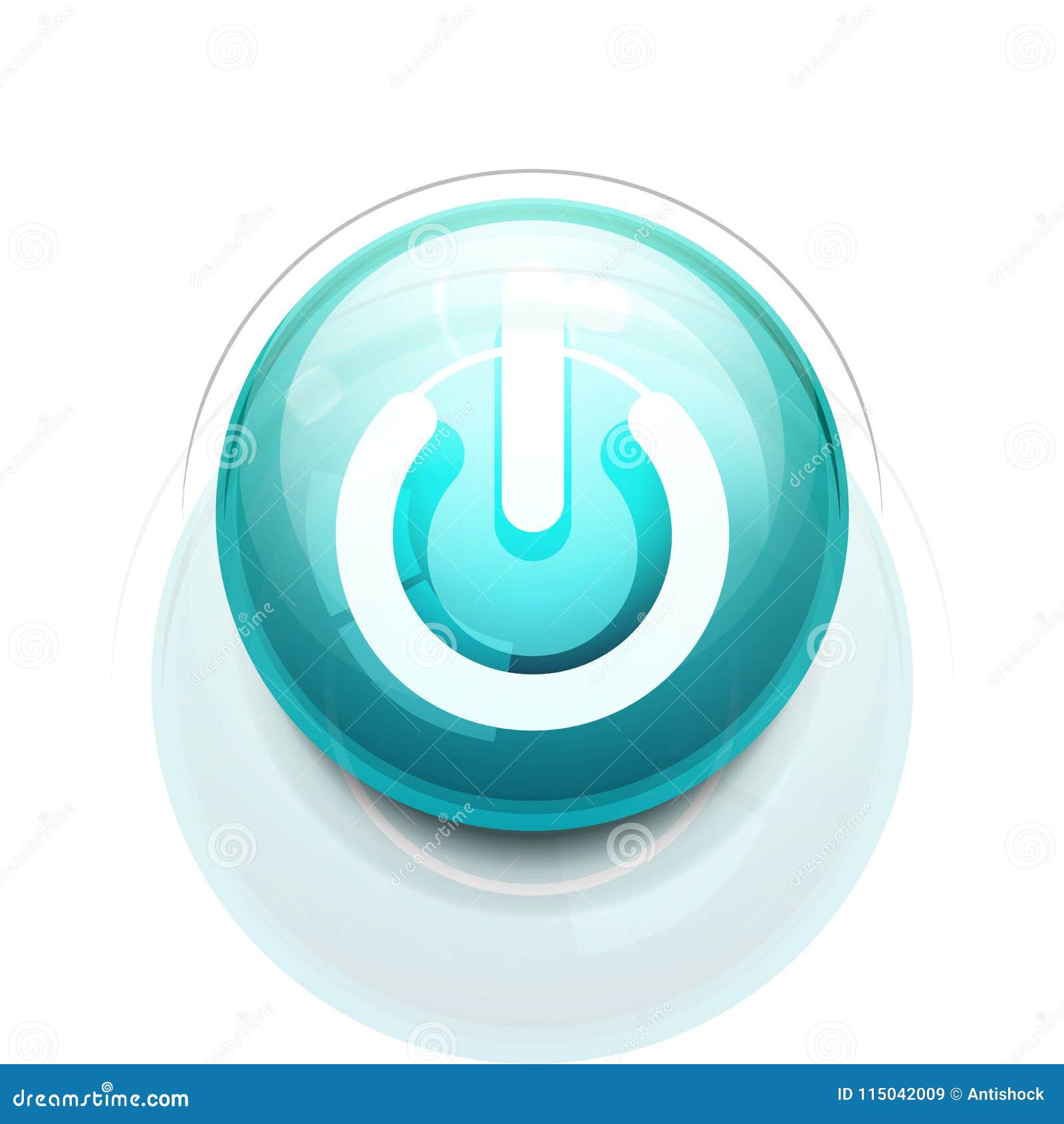 Power Button Icon, Start Symbol, Web Design UI or Application Design ...