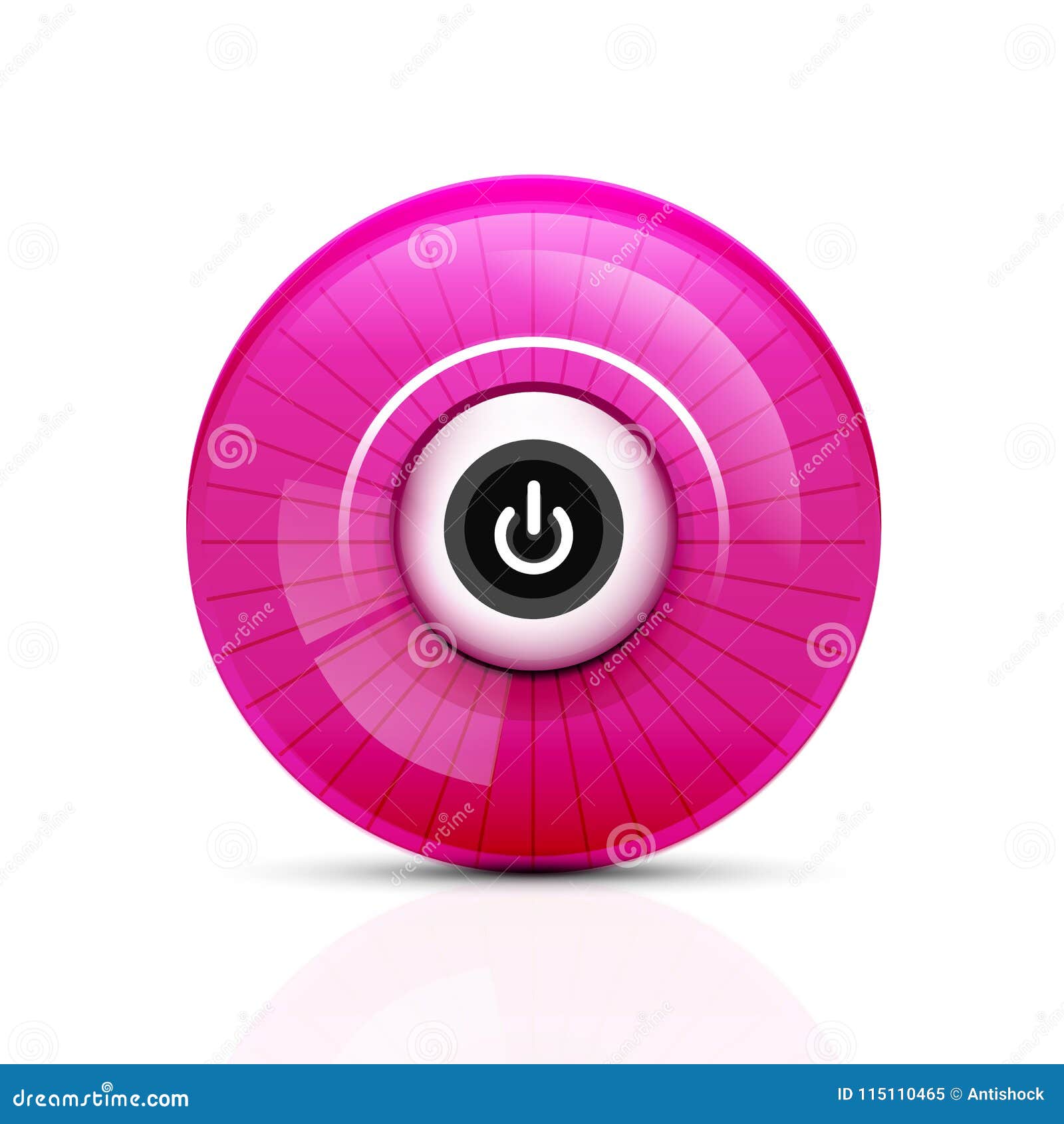 Power Button Icon, Start Symbol, Web Design UI or Application Design ...