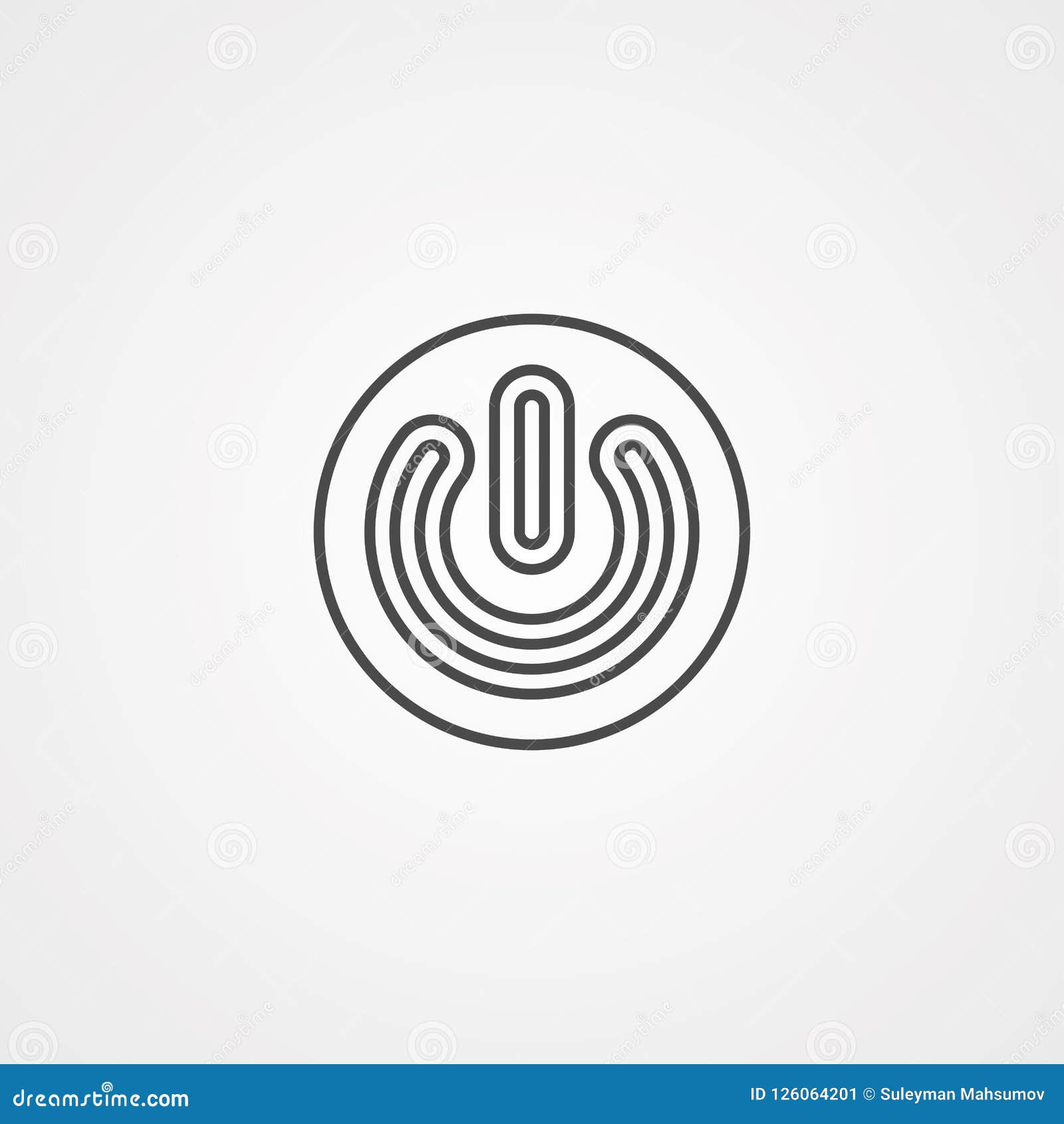 Power Button Vector Icon Sign Symbol Stock Vector - Illustration of ...