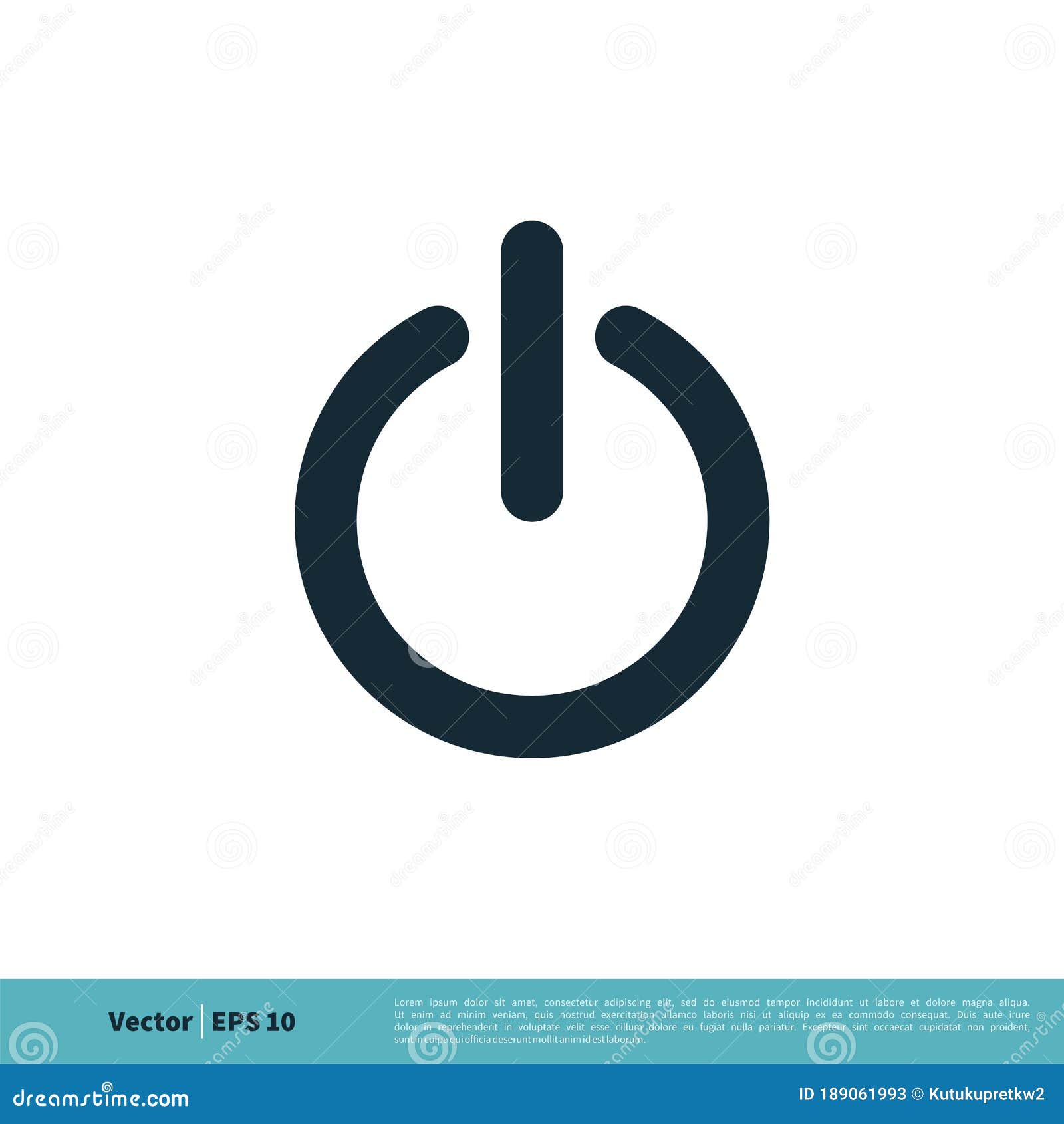 Power Button Icon Vector Logo Template Illustration Design. Vector EPS ...