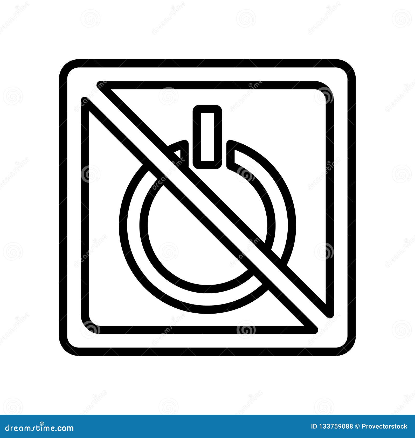 Power Button Icon Vector Sign and Symbol Isolated on White Background ...